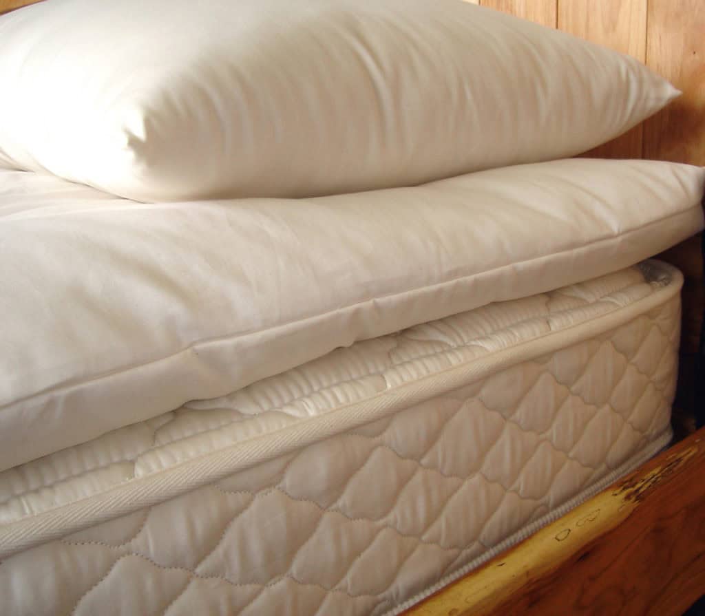 Holy Lamb Organics Natural Quilted Mattress Topper - Eco Girl Shop